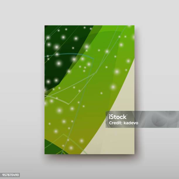 Leaflet Menutupi Presentasi Latar Belakang Geometris Abstrak Tata Letak