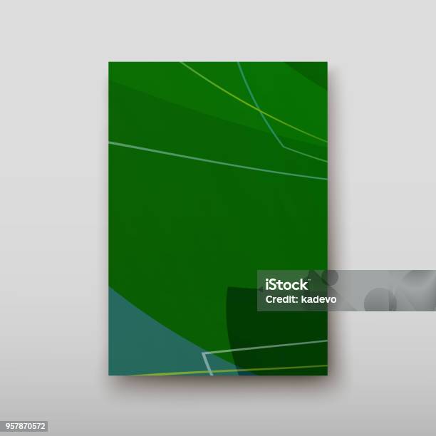 Leaflet Menutupi Presentasi Latar Belakang Geometris Abstrak Tata Letak
