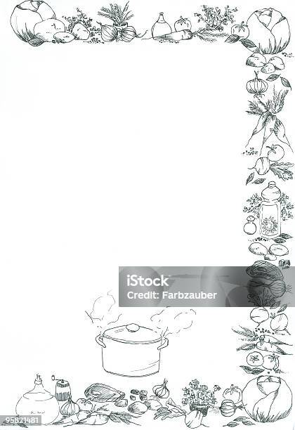 프레임 요리요 Recipe 0명에 대한 스톡 벡터 아트 및 기타 이미지 0명 가정 생활 검은색 Istock