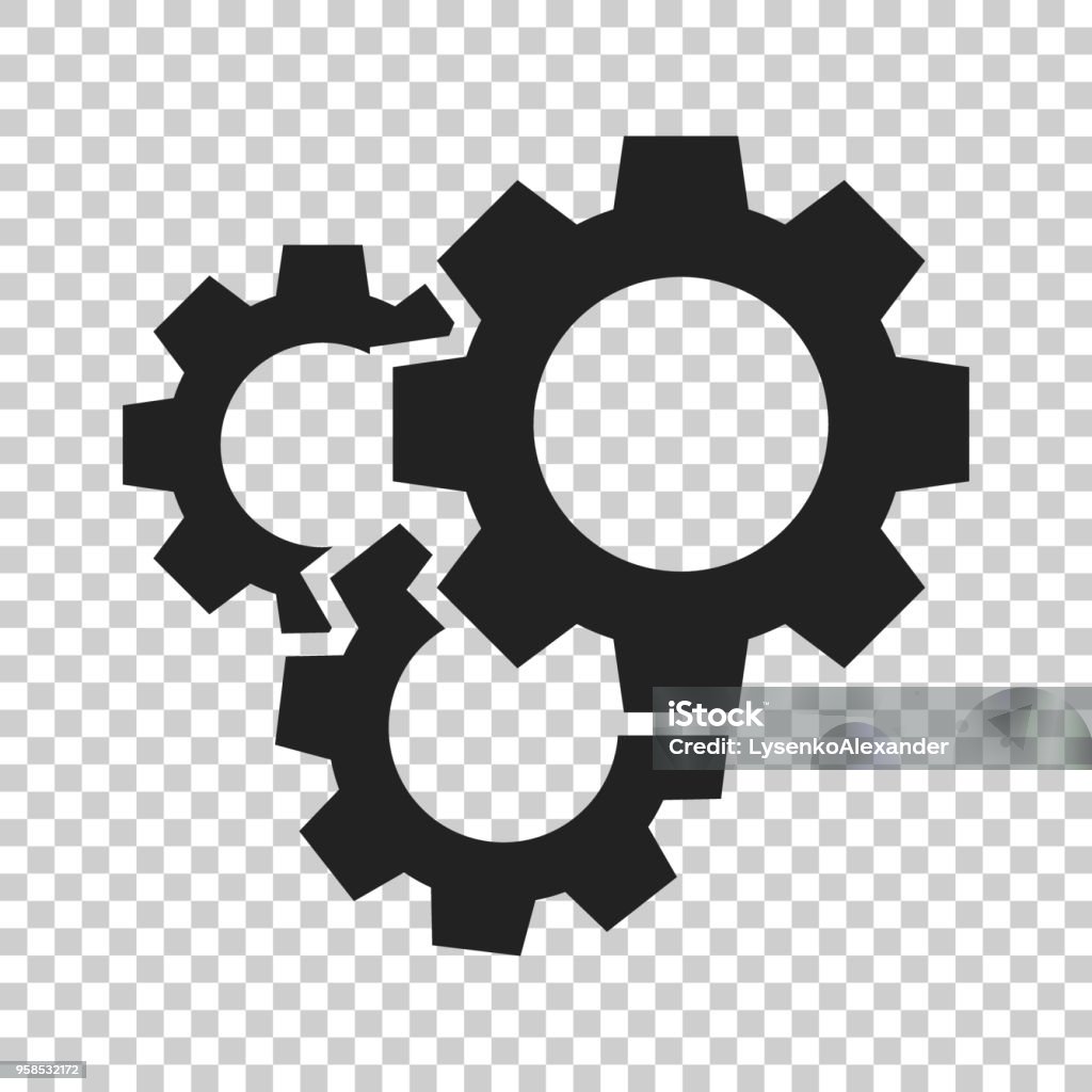 Zahnradvektorsymbol Im Flachen Stil Zahnrad Rad Abbildung Auf Isolierte ... Zahnradvektorsymbol Im Flachen Stil Zahnrad Rad Abbildung Auf Isolierte ...