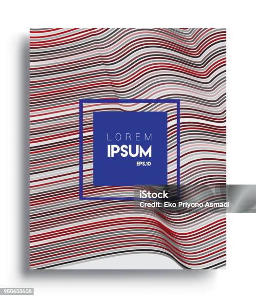 Latar Belakang Pola Garis Geometris Abstrak Untuk Desain Penutup Brosur