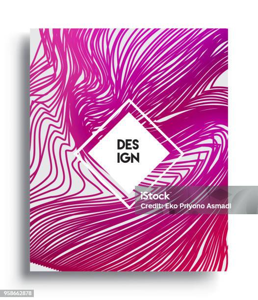 Latar Belakang Pola Garis Geometris Abstrak Untuk Desain Penutup Brosur