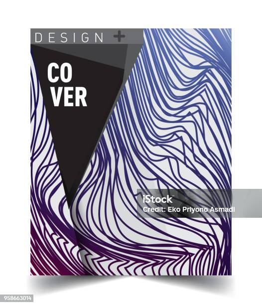 Latar Belakang Pola Garis Geometris Abstrak Untuk Desain Penutup Brosur