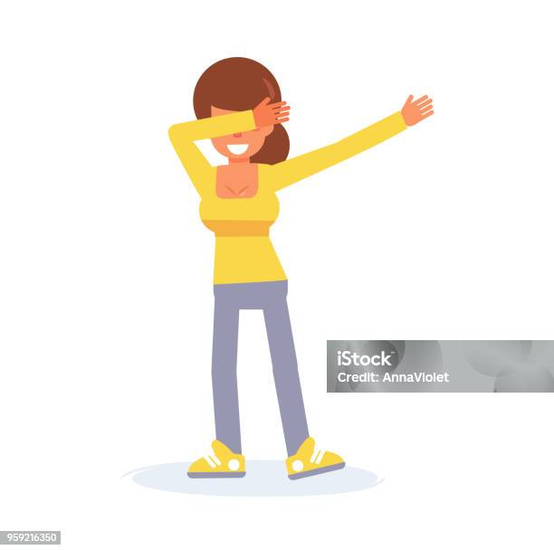 Dab 댄스 벡터 만화 개념에 대한 스톡 벡터 아트 및 기타 이미지 개념 귀여운 댑 춤 Istock