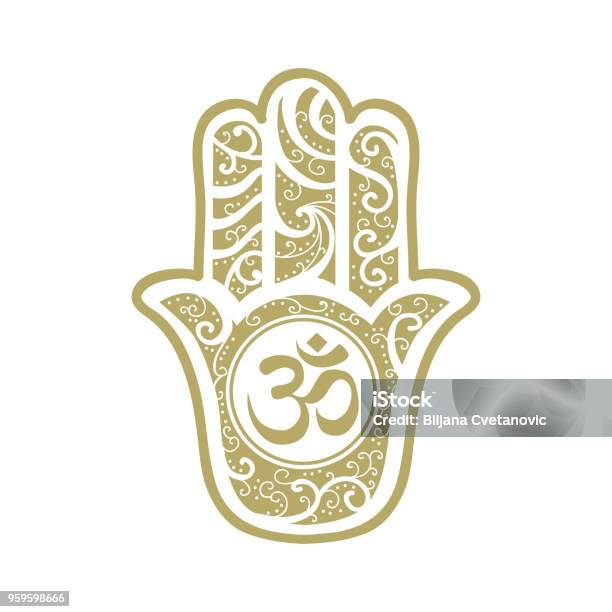 Hamsa 손 손에 대한 스톡 벡터 아트 및 기타 이미지 손 꽃 식물 눈 신체 부분 Istock
