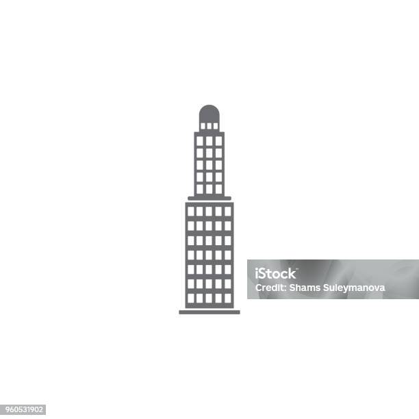 Points De Repère Bâtiment Icône Illustration De Lélément Simple Repères