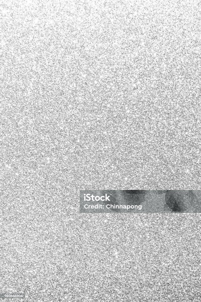 Silver Glitter Texture Background Of Light White Grey Metallic
