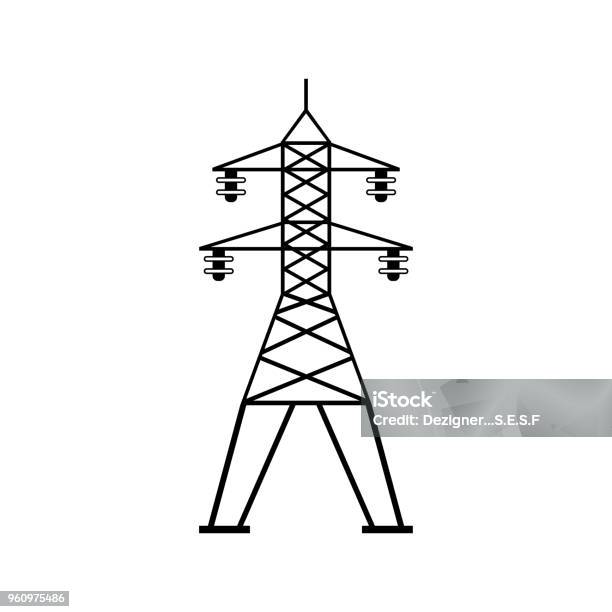 Icône De Vecteur Dalimentation Ligne Communication Vecteurs Libres De