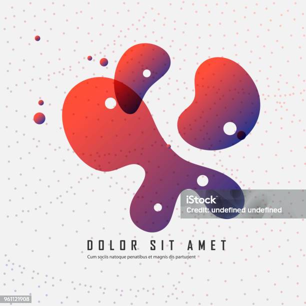 Warnawarni Bentuk Cairan Geometris Latar Belakang Komposisi Ilustrasi