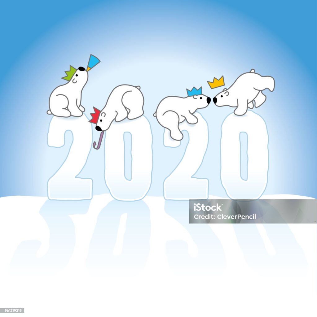 4 파티 북극곰 냉동된 눈에 2020 년에 균형 북극곰에 대한 스톡 벡터 아트 및 기타 이미지 북극곰 얼음 0명 Istock