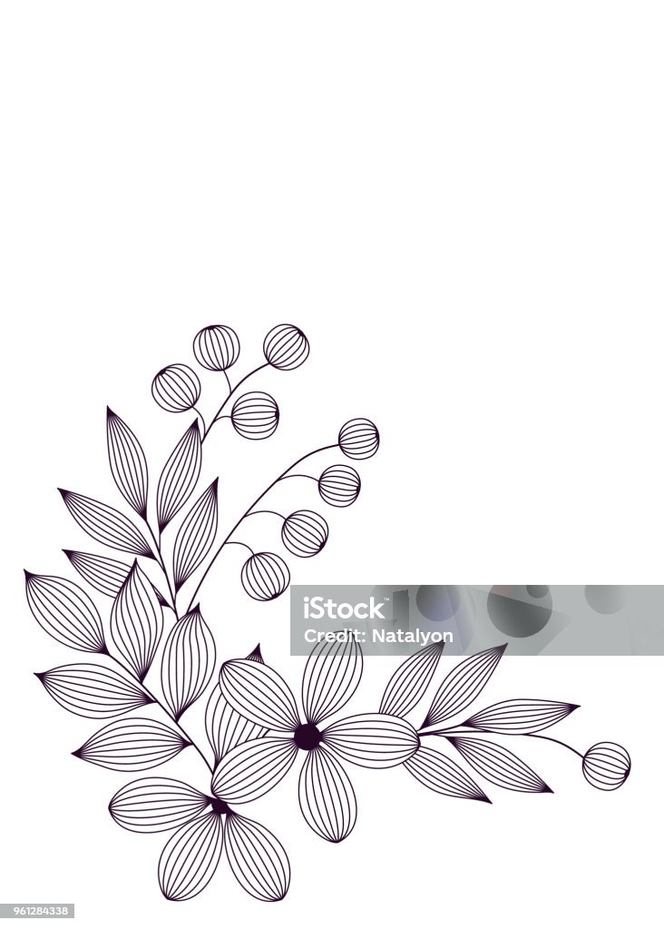 Schwarz Weiß Elegante Blätter Und Blüten Mit Adern Floralkartenvorlage ... Schwarz Weiß Elegante Blätter Und Blüten Mit Adern Floralkartenvorlage ...