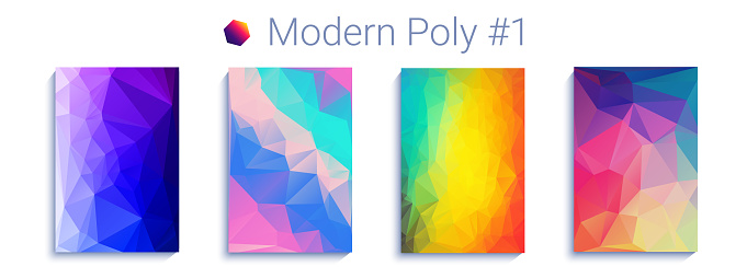 Latar Belakang Gradien Segitiga Yang Keren Pola Geometris Abstrak