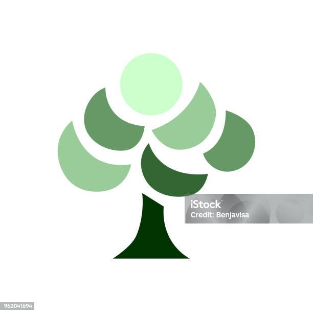 Feuille Darbre Fleur Floral Logo Icône Symbole Sign Vector Illustration