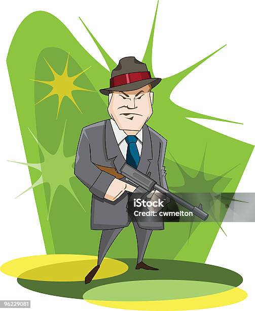 Hitman 기관 단총에 대한 스톡 벡터 아트 및 기타 이미지 기관 단총 기관총 깡패 Istock