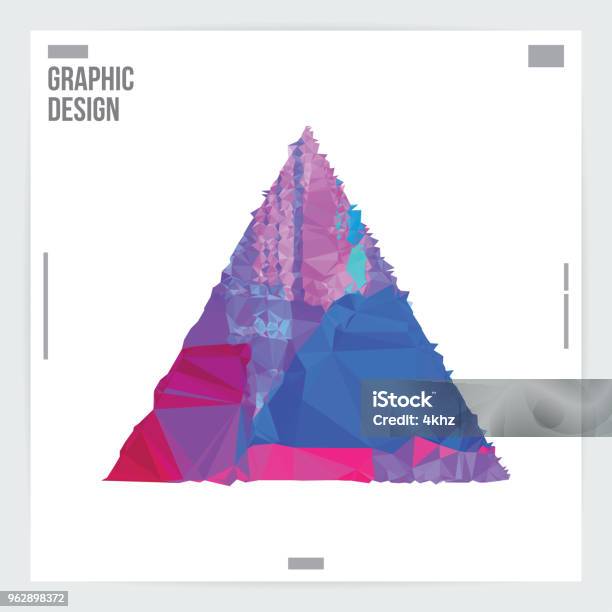 Templat Tata Letak Poster Desain Grafik Bentuk Segitiga Abstrak