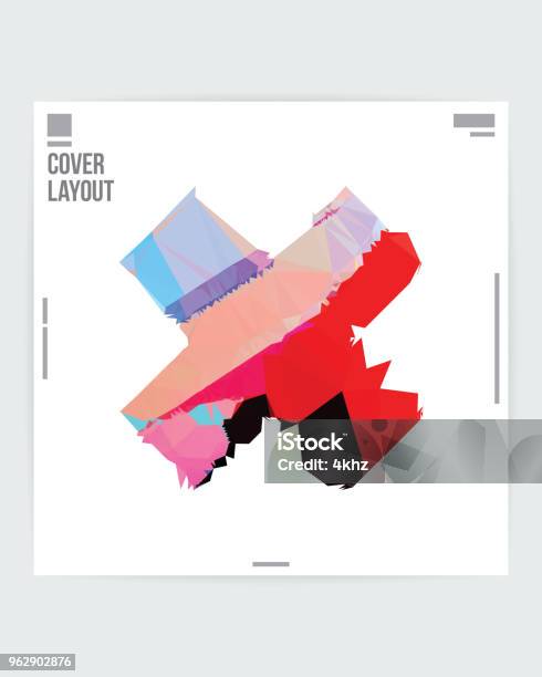 Abstrak Geometric Bentuk Grafis Desain Poster Poster Tata Letak