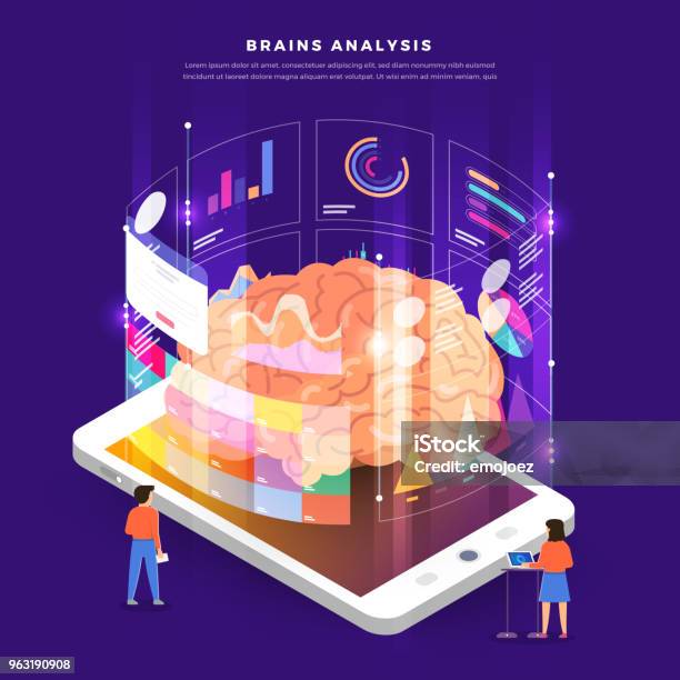 Situs Web Desain Mockup Desain Datar Konsep Analisis Data Pemasaran