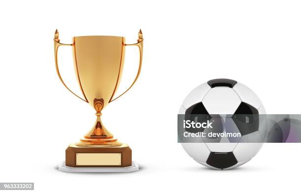 Piala Trofi Emas Realistis Dengan Bola Sepak Piala Pemenang Dan Bola ... Piala Trofi Emas Realistis Dengan Bola Sepak Piala Pemenang Dan Bola ...