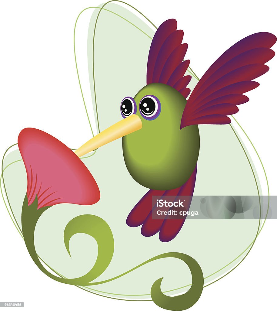 벌새 시음 아이리스입니다 벌새에 대한 스톡 벡터 아트 및 기타 이미지 벌새 유머 0명 Istock