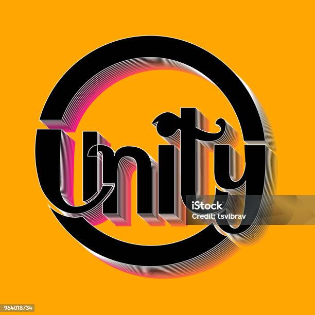 Desain Logo Vektor Kata Unity Ditulis Di Dalam Lingkaran Dalam Warna ... Desain Logo Vektor Kata Unity Ditulis Di Dalam Lingkaran Dalam Warna ...