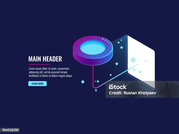 Ruang Server Aliran Data Dan Konsep Pemrosesan Bigdata Ikon Penyimpanan