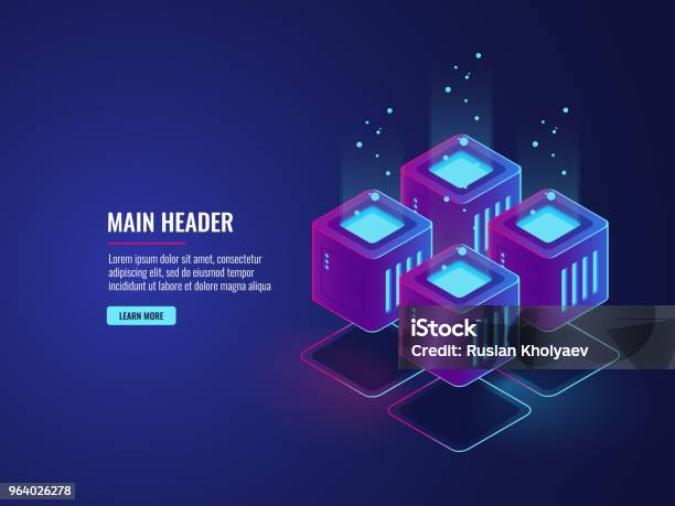 Ruang Server Aliran Data Dan Konsep Pemrosesan Bigdata Ikon Penyimpanan