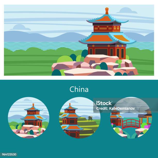 Cina Ilustrasi Vektor Ilustrasi Stok Unduh Gambar Sekarang Budaya
