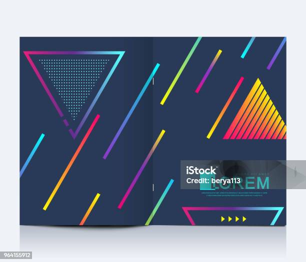 Template Vektor Modern Untuk Brosur Leaflet Selebaran Iklan Sampul