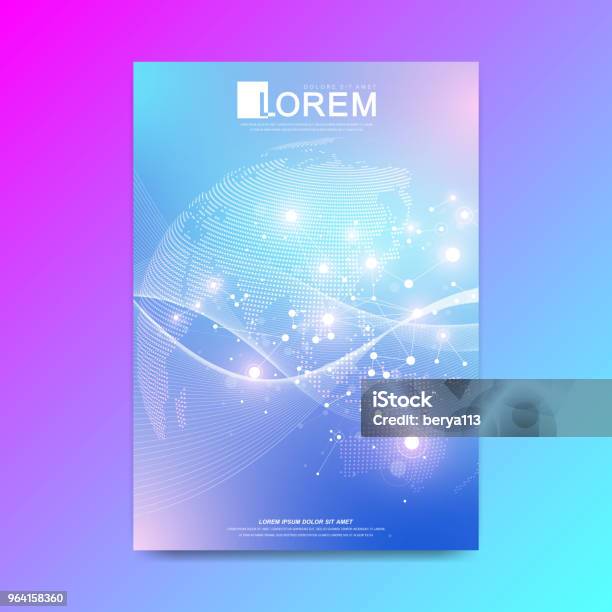 Template Vektor Modern Untuk Brosur Leaflet Majalah Katalog Sampul