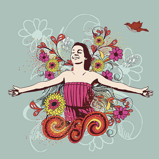 Download Woman Flower Grow Royalty-Free Stock Illustration Image - Pixabay