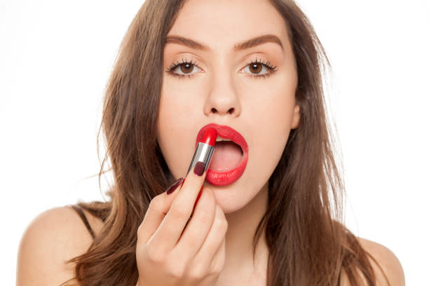 Free Stock Photo of Person Applying Lipstick on Lips | Download Free ...