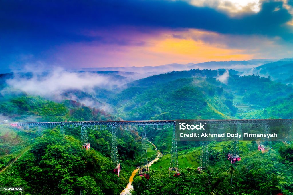 Pemandangan Udara Jembatan Cikubang Jembatan Kereta Aktif Terpanjang Di ... Pemandangan Udara Jembatan Cikubang Jembatan Kereta Aktif Terpanjang Di ...