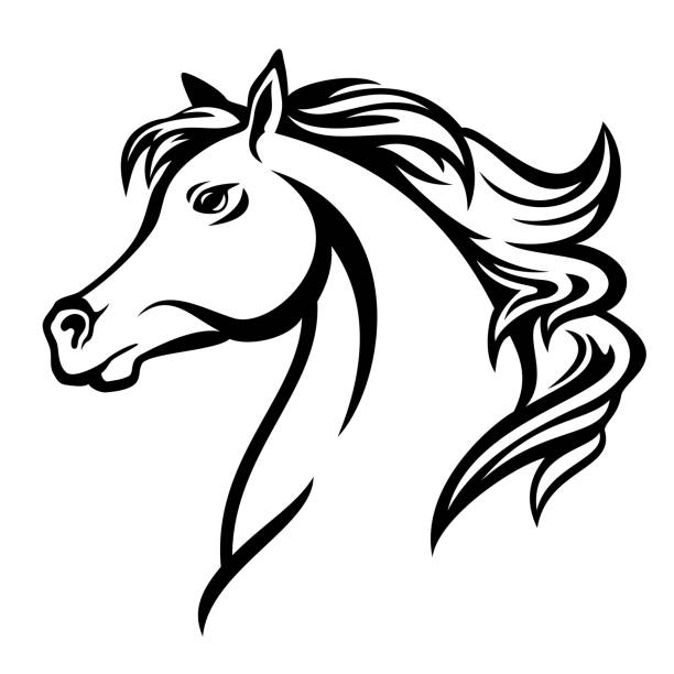Arabian Horse Head Silhouette Clip Art Arabian Horse Head Silhouette Clip Art