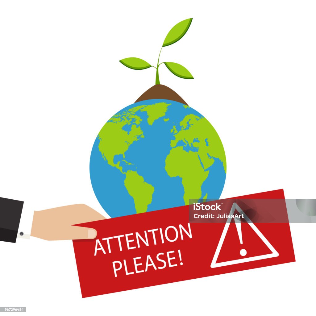Save The Planet Concept Earth Protection Vector Illustration Hands