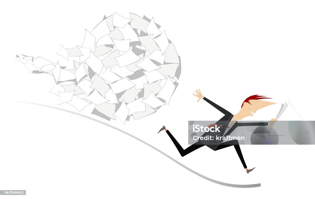 Ilustración de Empresario Y Gran Bola De Ilustración De Concepto De ... Ilustración de Empresario Y Gran Bola De Ilustración De Concepto De ...