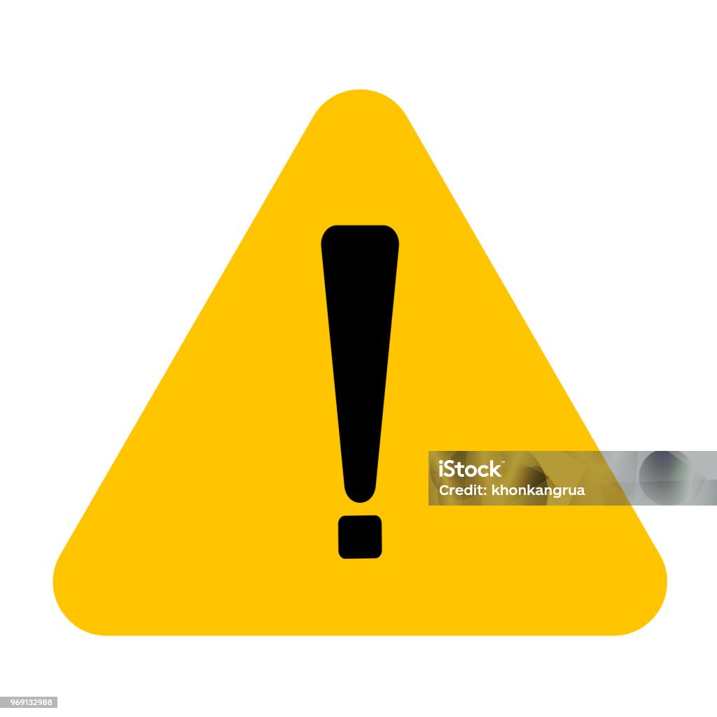 Ilustración De Símbolo De Exclamación Icono Advertencia Peligrosa Sobre