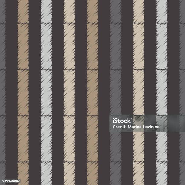 Pola Geometris Abstrak Yang Mulus Tekstur Strip Sikat Tangan Menetas