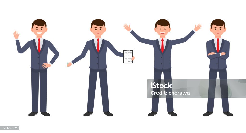 Selamat Berbisnis Dengan Karakter Kartun Jas Biru Tua Ilustrasi Vektor ... Selamat Berbisnis Dengan Karakter Kartun Jas Biru Tua Ilustrasi Vektor ...