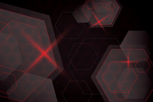 Abstract Cube Hexagon Shape Innovative Concept Background Stock