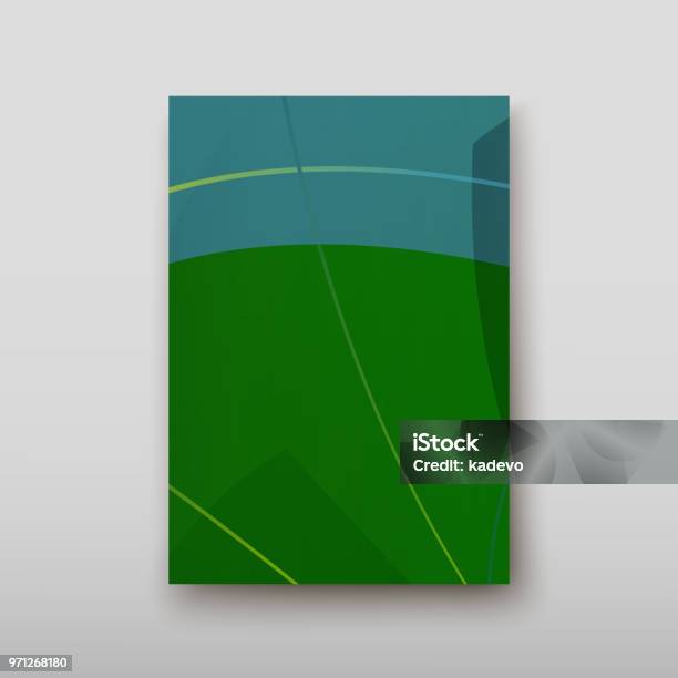 Leaflet Menutupi Presentasi Latar Belakang Geometris Abstrak Tata Letak