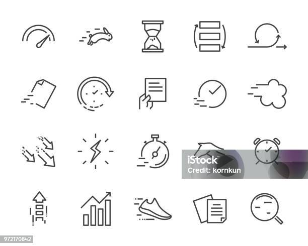 Vetores De Conjunto Simples De Ícone De Linha Do Vetor Conter Tal Icon