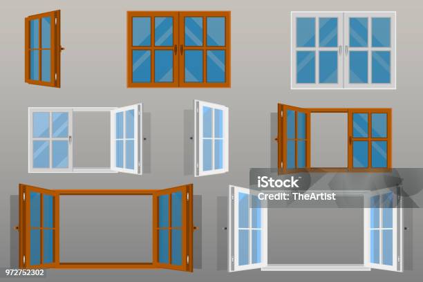 Windows 벡터 디자인 창문에 대한 스톡 벡터 아트 및 기타 이미지 창문 열다 사무실 Istock