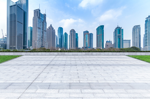 Photo Libre De Droit De Skyline Panoramique Et Immeubles De Bureaux