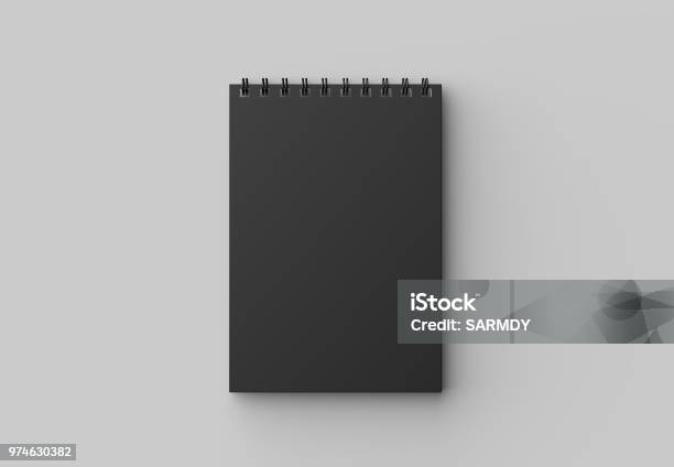 Notebook Pengikat Spiral Dengan Penutup Hitam Mengejek Terisolasi Pada ... Notebook Pengikat Spiral Dengan Penutup Hitam Mengejek Terisolasi Pada ...