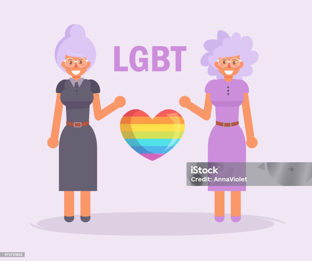 Lesbian Couple Lgbtq Stock Illustration Download Image Now Adult
