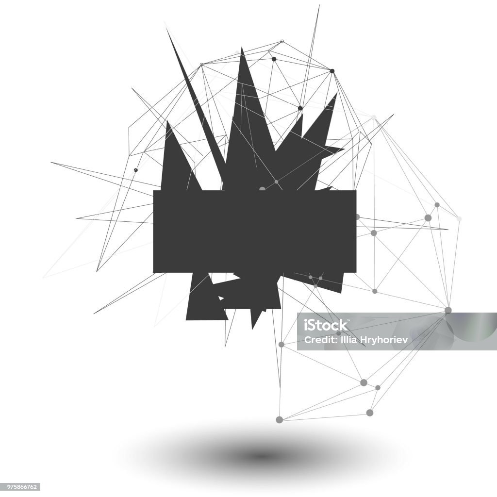 Ilustrasi Vektorpolygon Latar Belakang Geometri Abstrak Polygonal