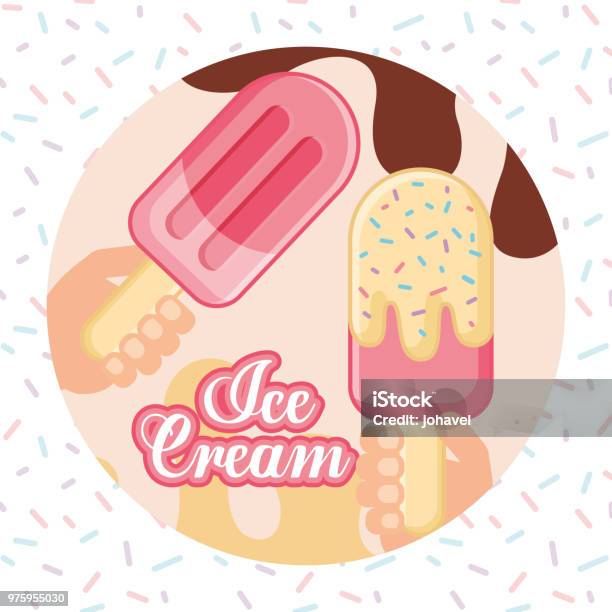 Ices 귀여운 비명 귀여운에 대한 스톡 벡터 아트 및 기타 이미지 귀여운 달콤한 음식 등장인물 Istock