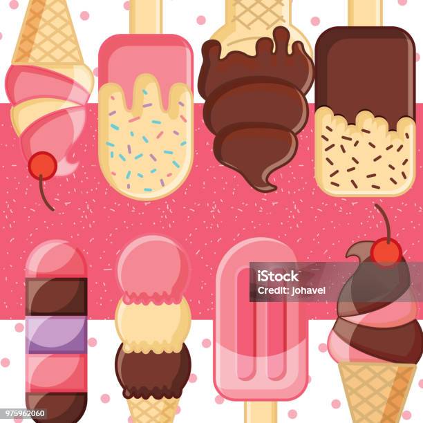 Ices 귀여운 비명 고스에 대한 스톡 벡터 아트 및 기타 이미지 고스 귀여운 달콤한 음식 Istock
