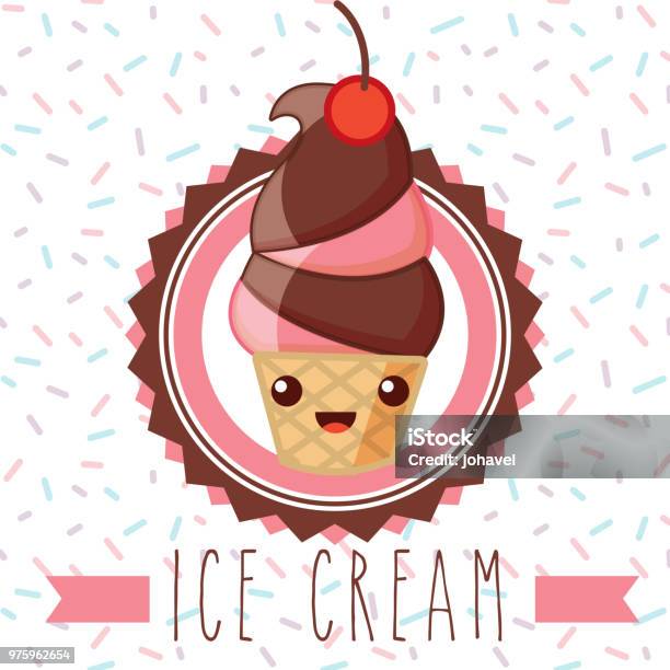 Ices 귀여운 비명 귀여운에 대한 스톡 벡터 아트 및 기타 이미지 귀여운 달콤한 음식 등장인물 Istock