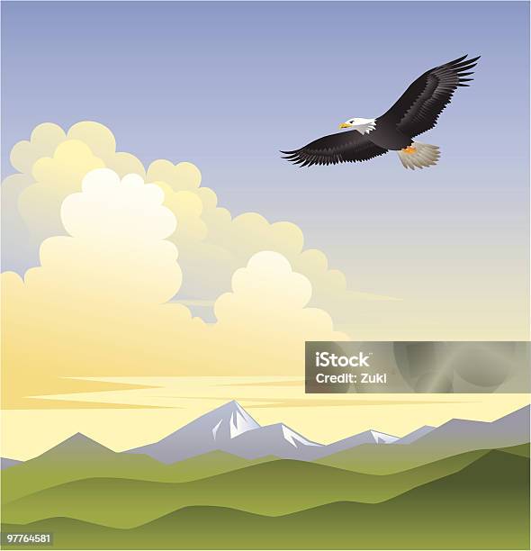 On 이글스가 윙즈 독수리에 대한 스톡 벡터 아트 및 기타 이미지 독수리 날기 벡터 Istock